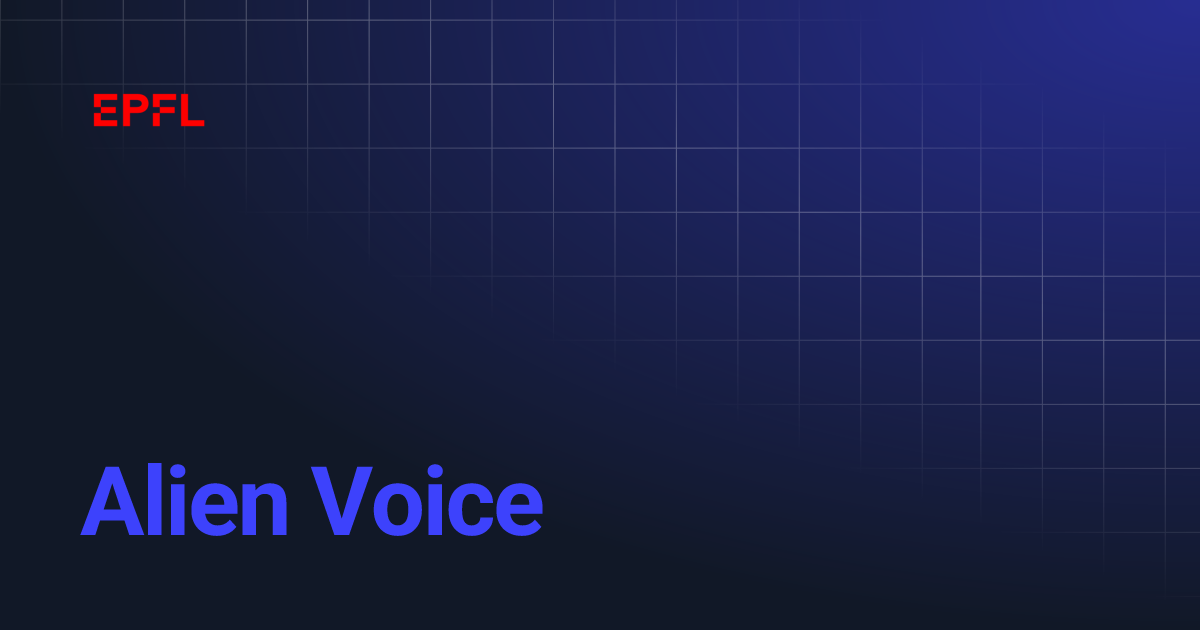 Alien Voice | mooc-hwlab