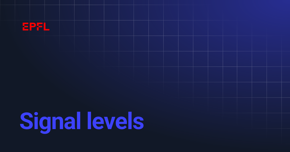 Signal levels | mooc-hwlab